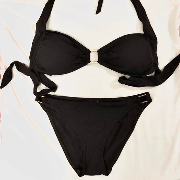 JETS by Jessika Allen | Swim | Jets Designer Bikini Set Brown W Gold ...